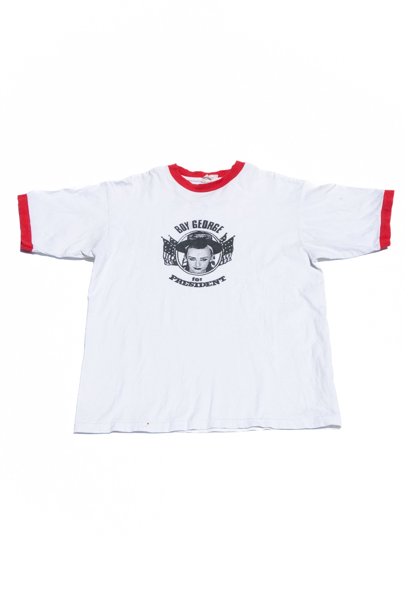 "BOY GEORGE for President" Ringer T-shirt – Mellows